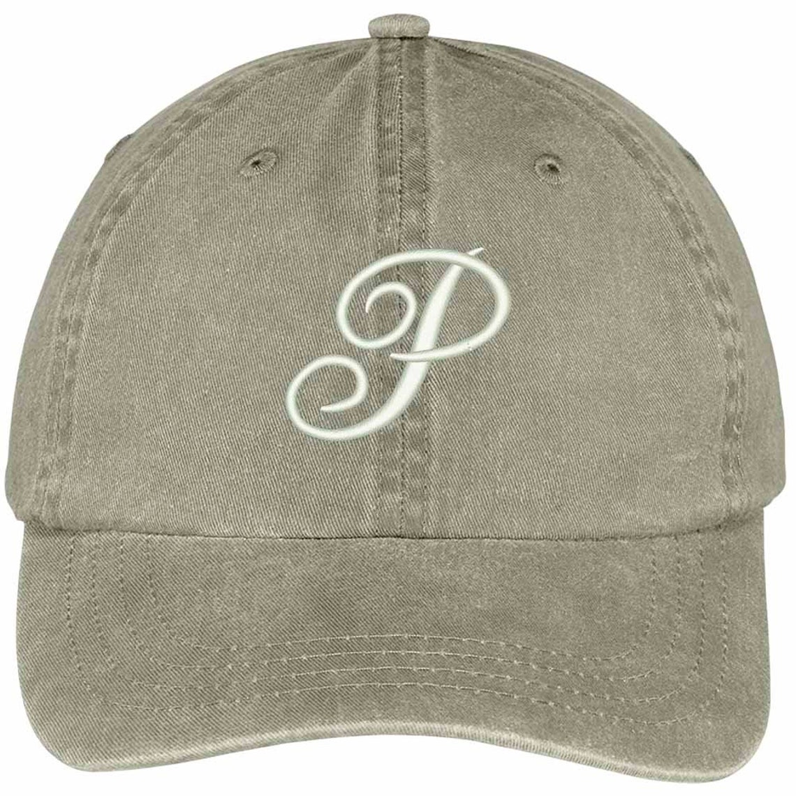 Stitchfy Letter P Script Monogram Font Embroidered Washed - Etsy