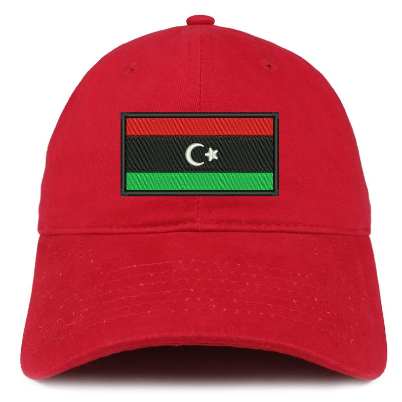 Stitchfy Libya Flag Embroidered Unstructured Cotton Dad Hat - Etsy