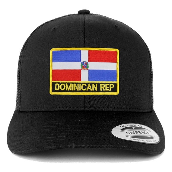 Stitchfy Dominican Republic Flag Patch Retro Trucker Mesh Cap | Etsy