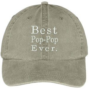Stitchfy Best Pop Pop Ever Embroidered Soft Fit Washed Cotton Baseball ...