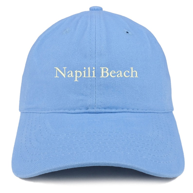 Stitchfy Napili Beach Embroidered Brushed Cotton Cap - Etsy