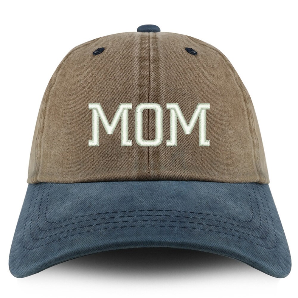 Stitchfy Mom Embroidered Pigment Dyed Unstructured Cap - Etsy