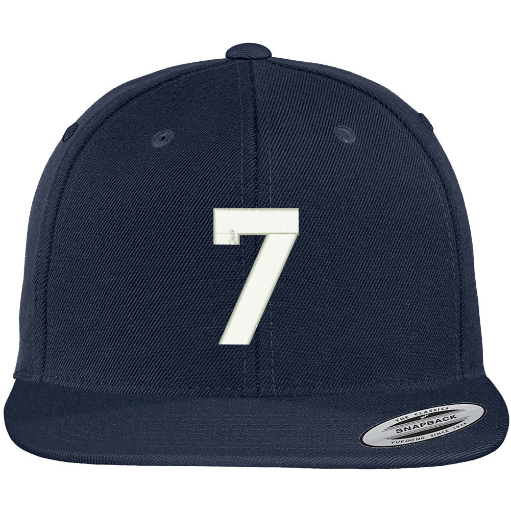 Stitchfy Number 7 Collegiate Varsity Font Embroidered Flat | Etsy