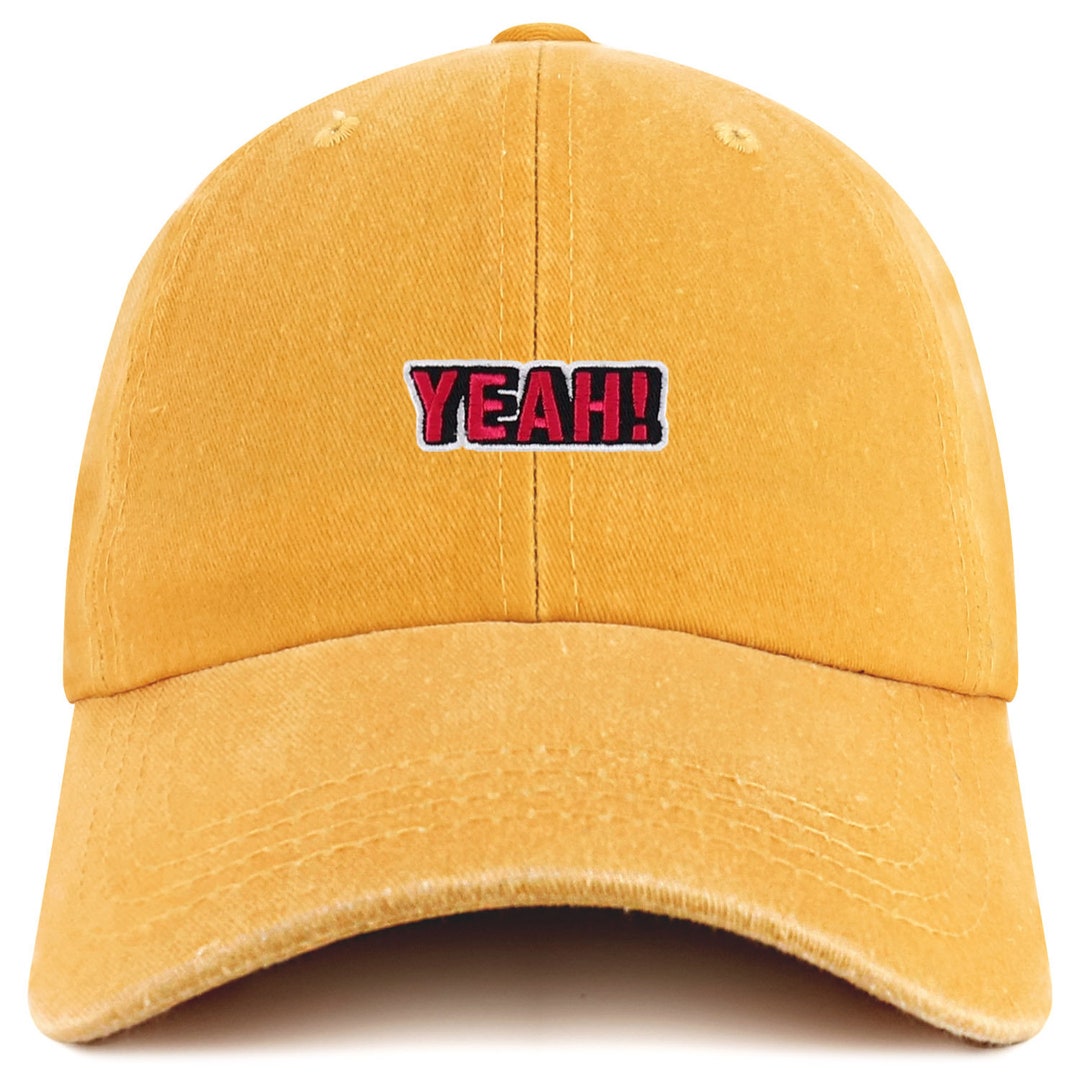 Stitchfy Yeah! Cartoon Patch Pigment Dyed Soft Cotton Baseball Cap (SF ...