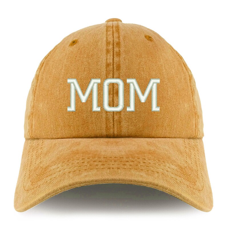 Stitchfy Mom Embroidered Pigment Dyed Unstructured Cap - Etsy