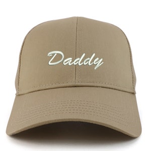 Stitchfy Daddy Script Font Srtuctured High Profile Trucker Cap - Etsy