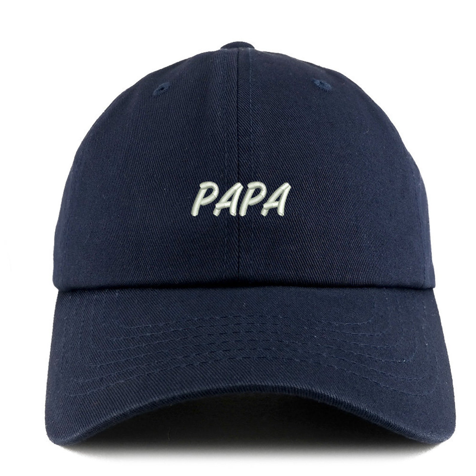 Stitchfy Papa Unstructured Dad Hat | Etsy