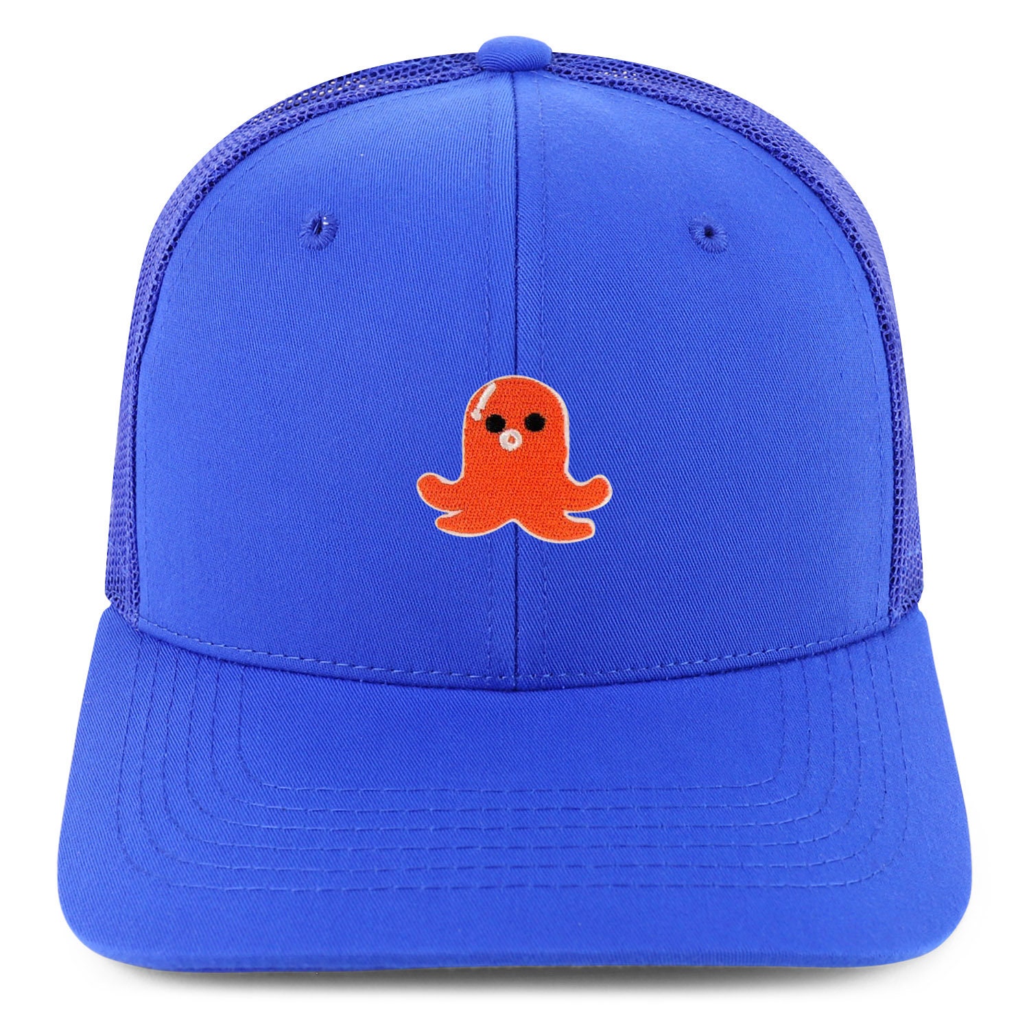 Stitchfy Mini Octopus Embroidered Patch Structured 6 Panel Mesh Back ...
