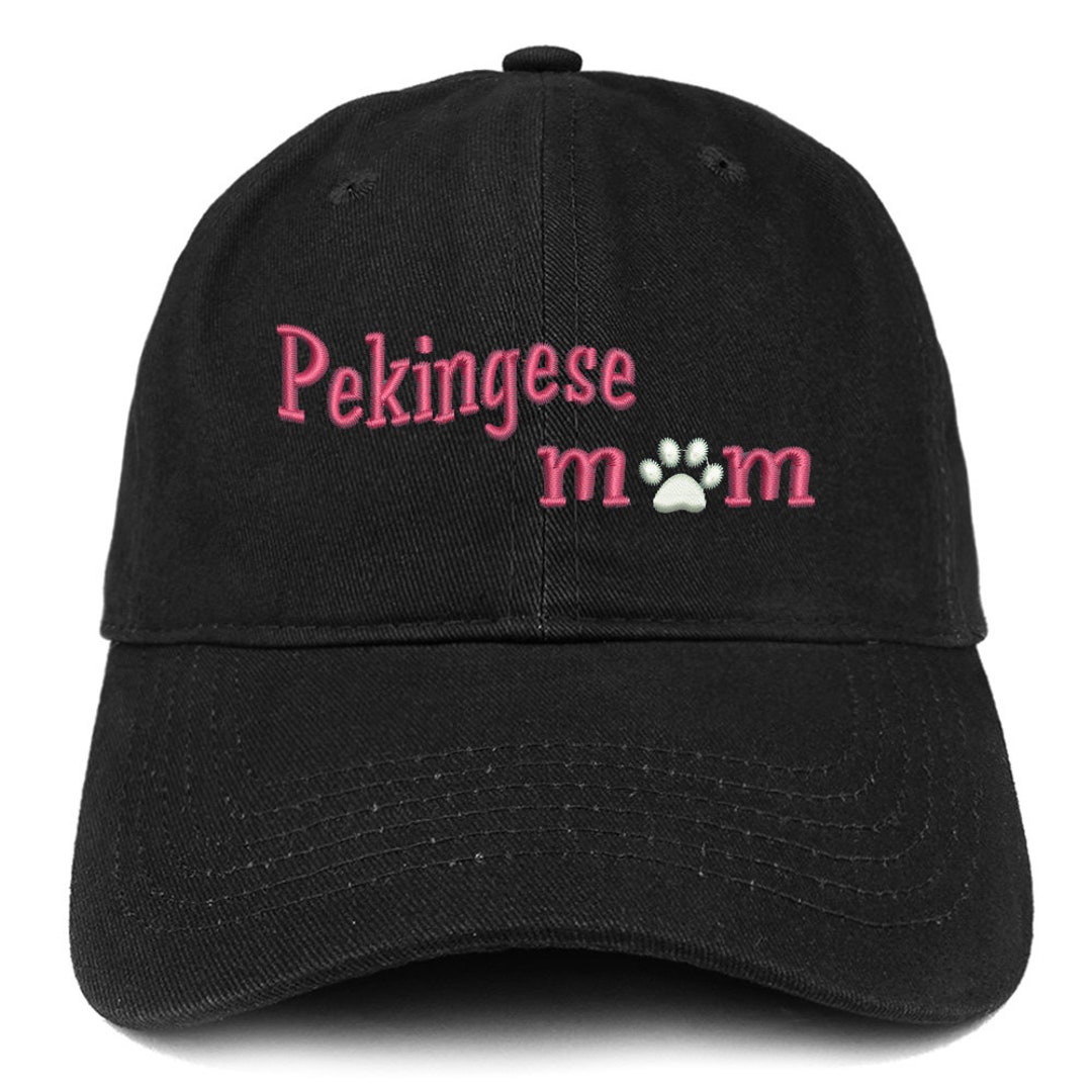 Stitchfy Pekingese Mama Embroidered Brushed Cotton Dad Hat Cap - Etsy