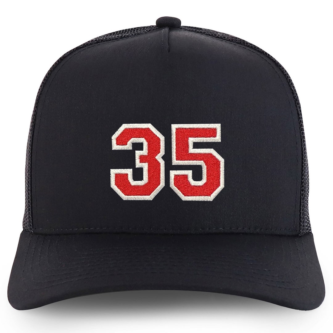 Stitchfy Number 35 Varsity Font Embroidered 5 Panel Structured Snapback ...