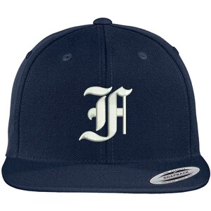 Stitchfy Old English F Embroidered Flat Bill Snapback Cap (SF-TXT006 ...