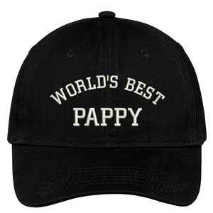 Stitchfy World's Best Pappy Embroidered Low Profile Soft Cotton ...