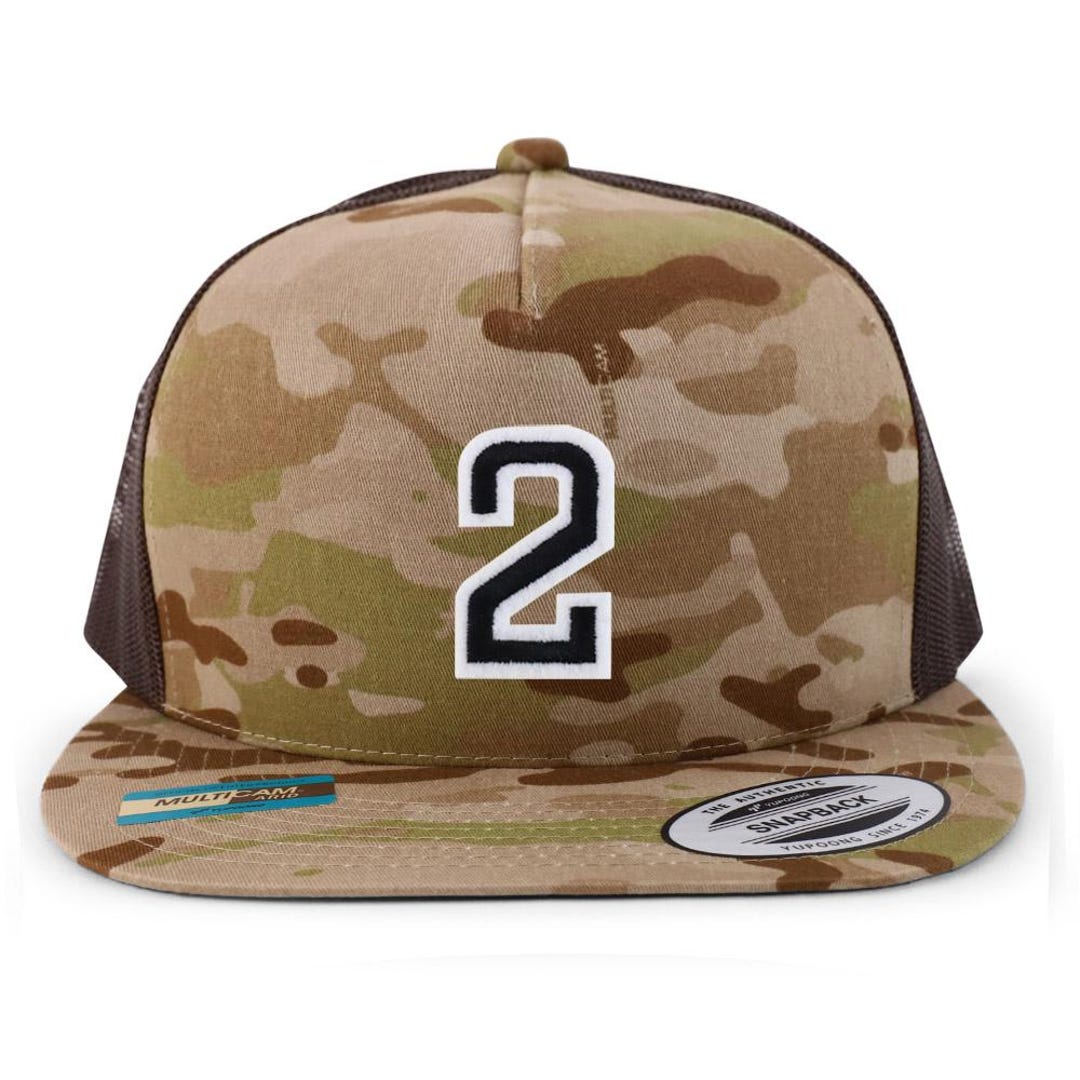 Stitchfy Number 2 Patch 5 Panel Flatbill Trucker Cap (SF-AP0079-FLX ...