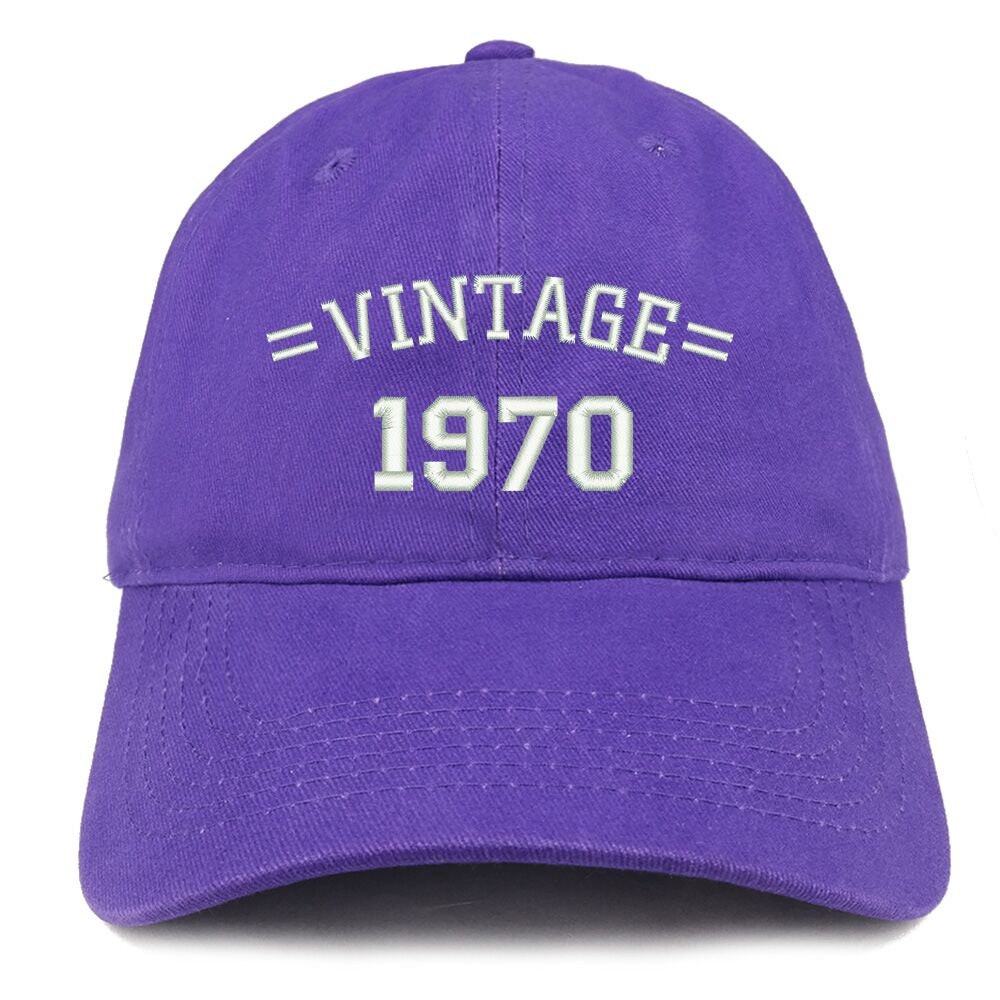 Stitchfy Vintage 1970 Birthday Baseball Cap - Etsy