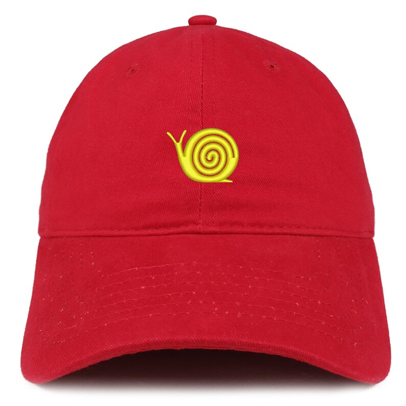 Stitchfy Snail Embroidered 100% Cotton Adjustable Cap Dad Hat - Etsy