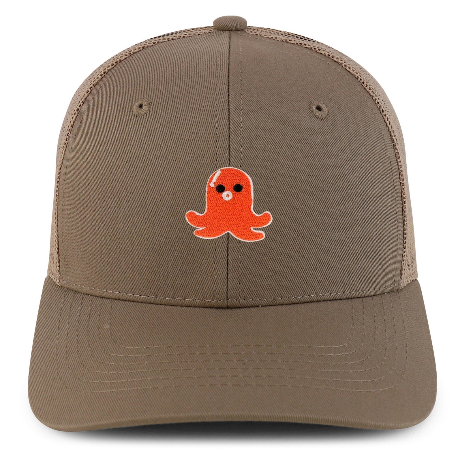 Stitchfy Mini Octopus Embroidered Patch Structured 6 Panel Mesh Back ...