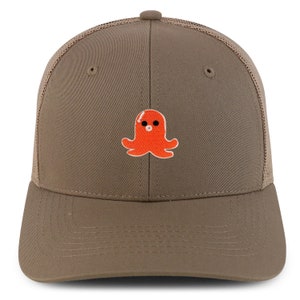 Stitchfy Mini Octopus Embroidered Patch Structured 6 Panel Mesh Back ...