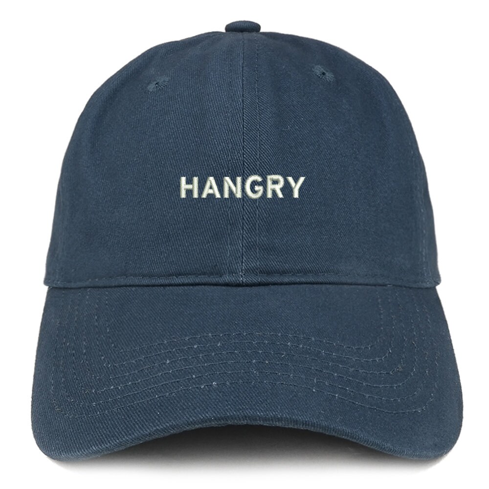 Stitchfy Hangry Embroidered 100% Cotton Adjustable Cap - Etsy