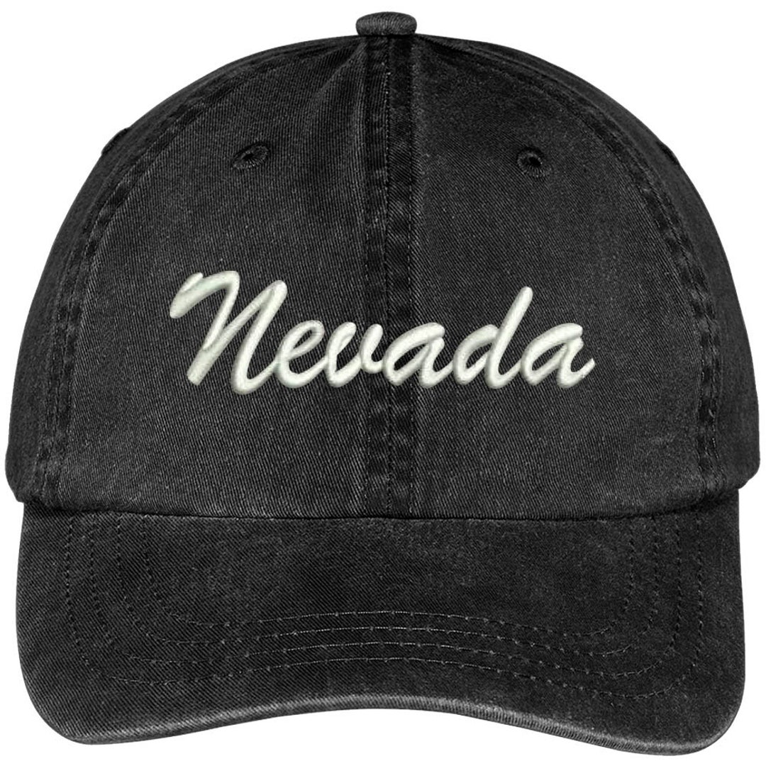 Stitchfy Nevada State Embroidered Low Profile Adjustable Cotton Cap - Etsy