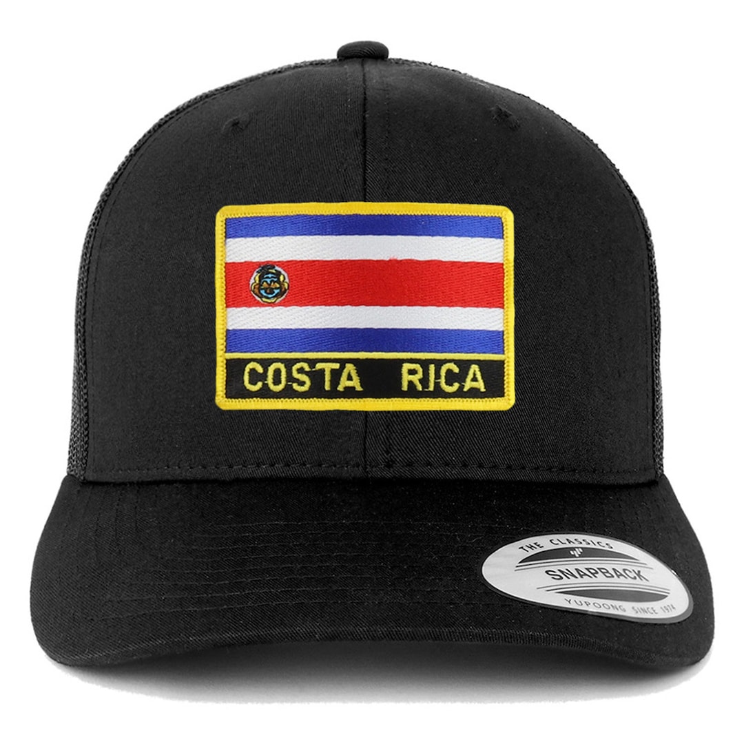Stitchfy Costa Rica Flag Patch Retro Trucker Mesh Cap - Etsy
