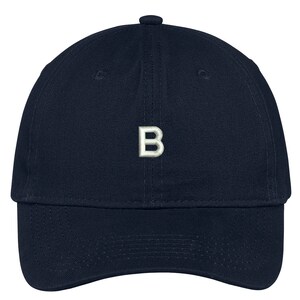 Stitchfy Letter B Block Font Embroidered Dad Hat Cotton Baseball Cap - Etsy