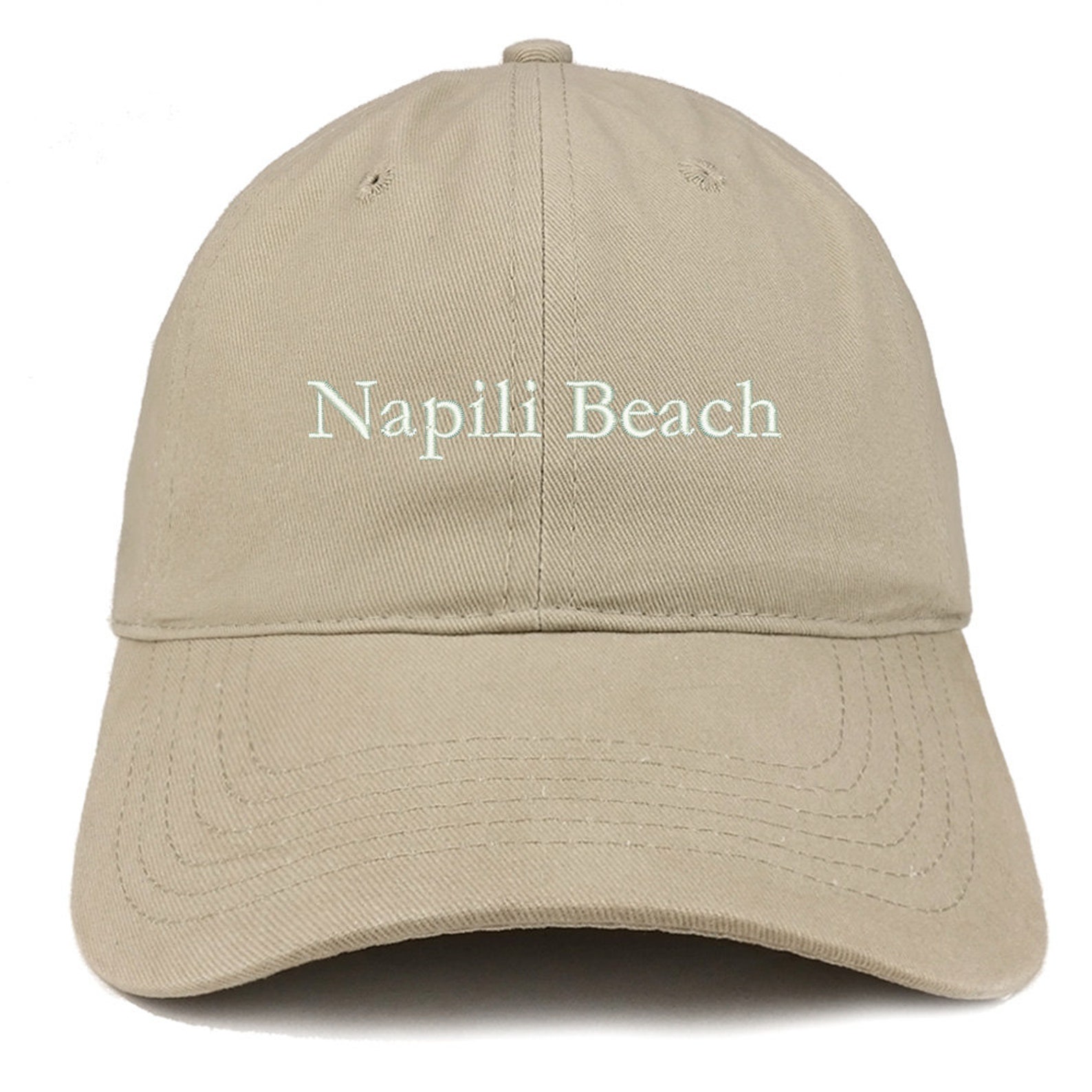 Stitchfy Napili Beach Embroidered Brushed Cotton Cap - Etsy
