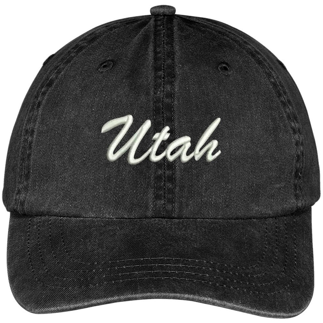 Stitchfy Utah State Embroidered Low Profile Adjustable Cotton Cap - Etsy