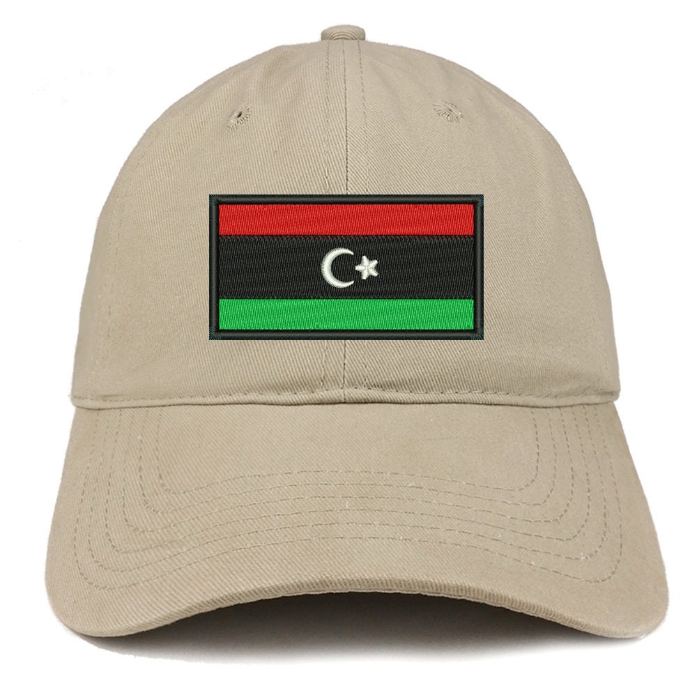 Stitchfy Libya Flag Embroidered Unstructured Cotton Dad Hat | Etsy