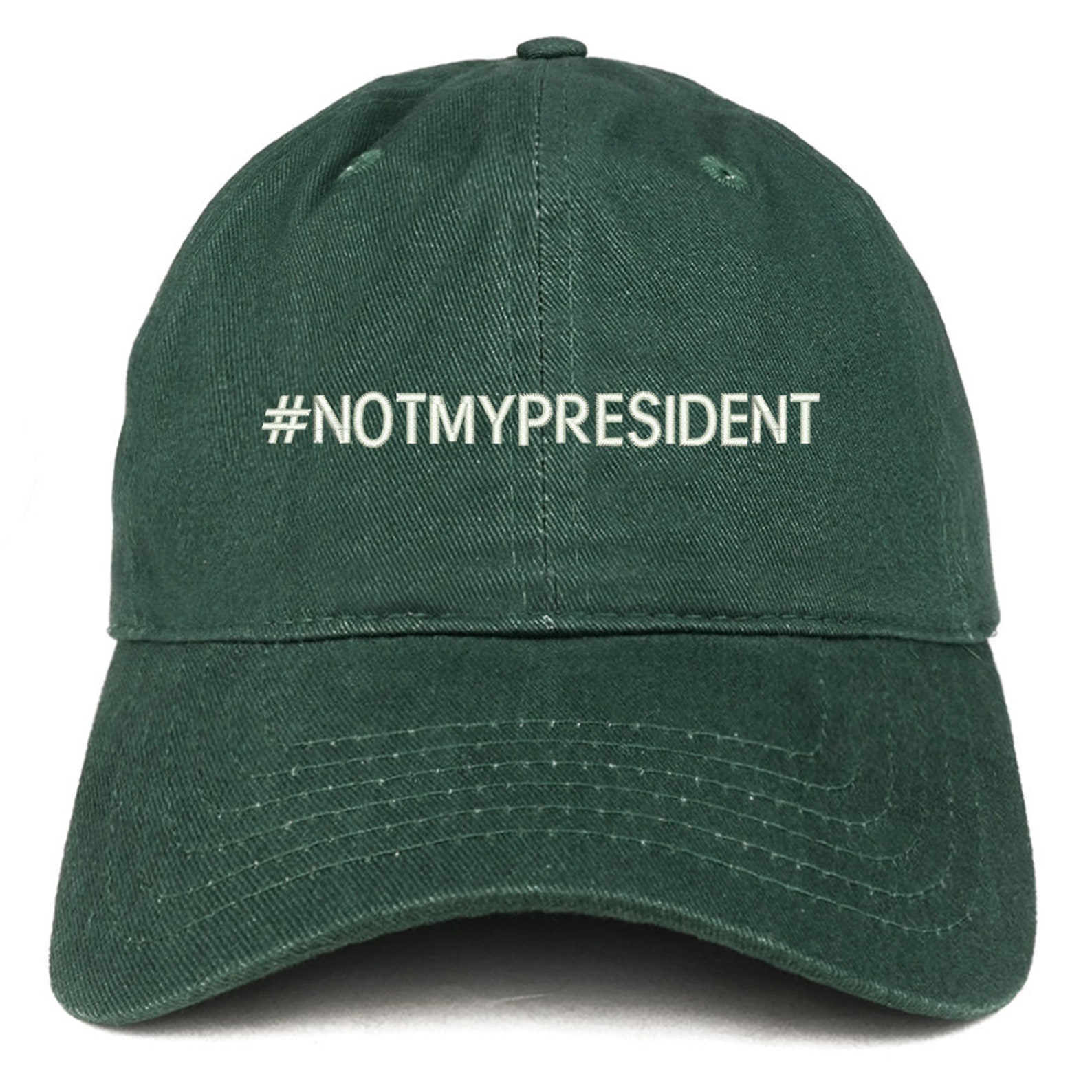 Stitchfy Hashtag #not My President Embroidered Soft Cotton Adjustable ...