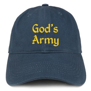 Stitchfy God's Army Embroidered Low Profile Soft Cotton Brushed ...