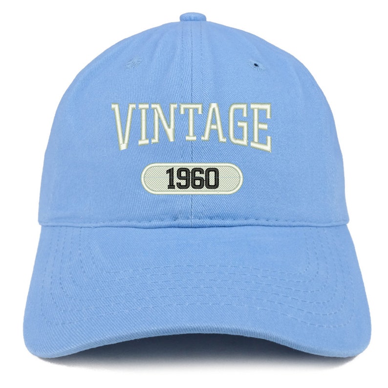 Stitchfy Vintage 1960 Embroidered Brushed Cotton Dad Hat Cap (SF ...