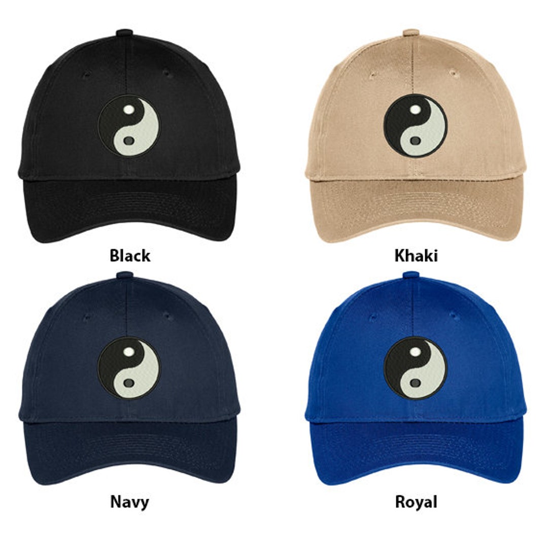 Stitchfy Chinese Yin Yang Dark Bright Embroidered Structured High ...