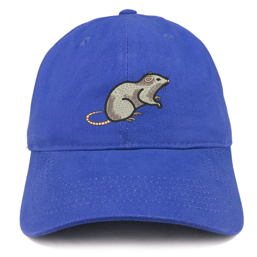 Stitchfy Rat Embroidered Unstructured Cotton Dad Hat - Etsy