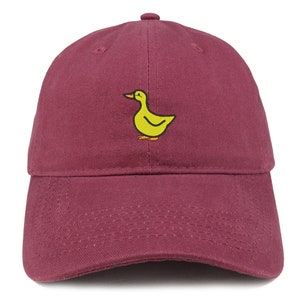 Stitchfy Quack Embroidered Unstructured Cotton Dad Hat - Etsy