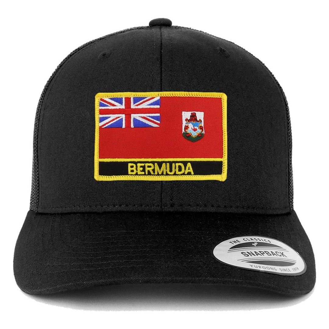 Stitchfy Bermuda Flag Patch Retro Trucker Mesh Cap - Etsy