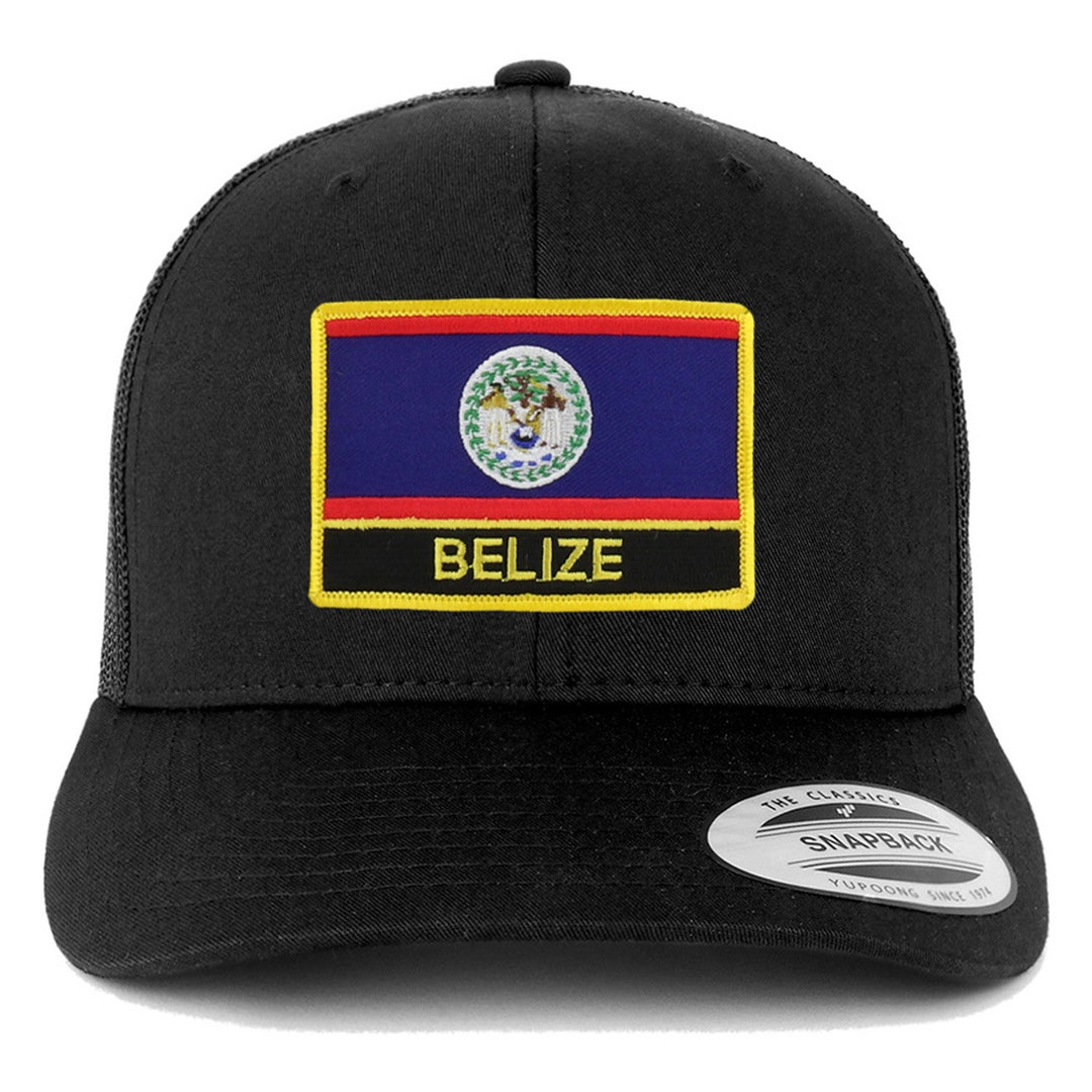 Stitchfy Belize Flag Patch Retro Trucker Mesh Cap - Etsy