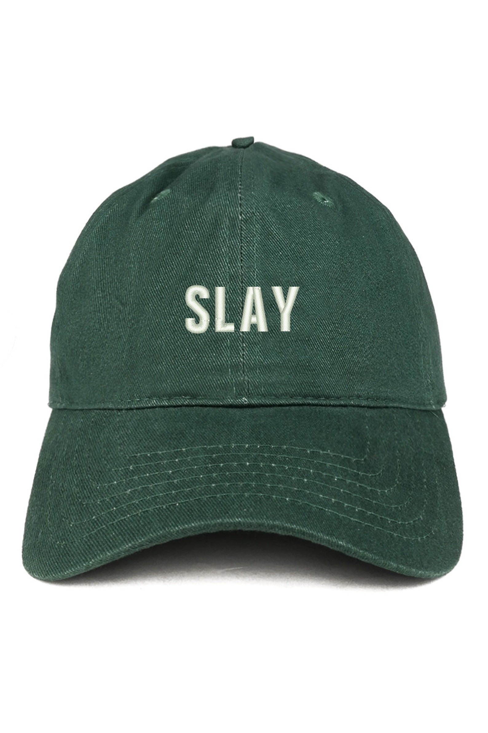 Stitchfy Slay Embroidered 100% Cotton Adjustable Cap Dad Hat | Etsy