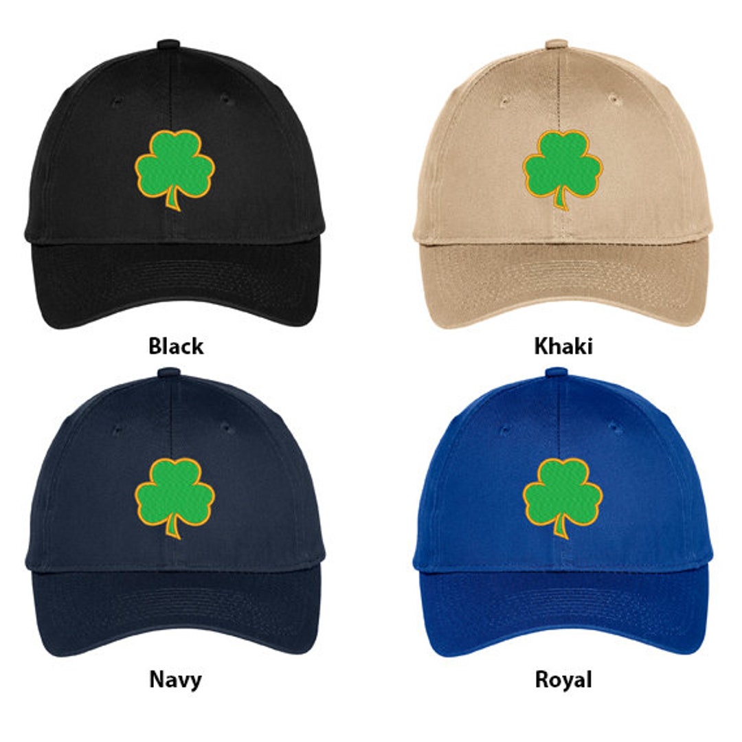 Stitchfy Irish Shamrock Clover Embroidered Structured High Profile ...