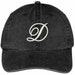 Stitchfy Letter D Script Monogram Font Embroidered Washed Cotton Cap - Etsy