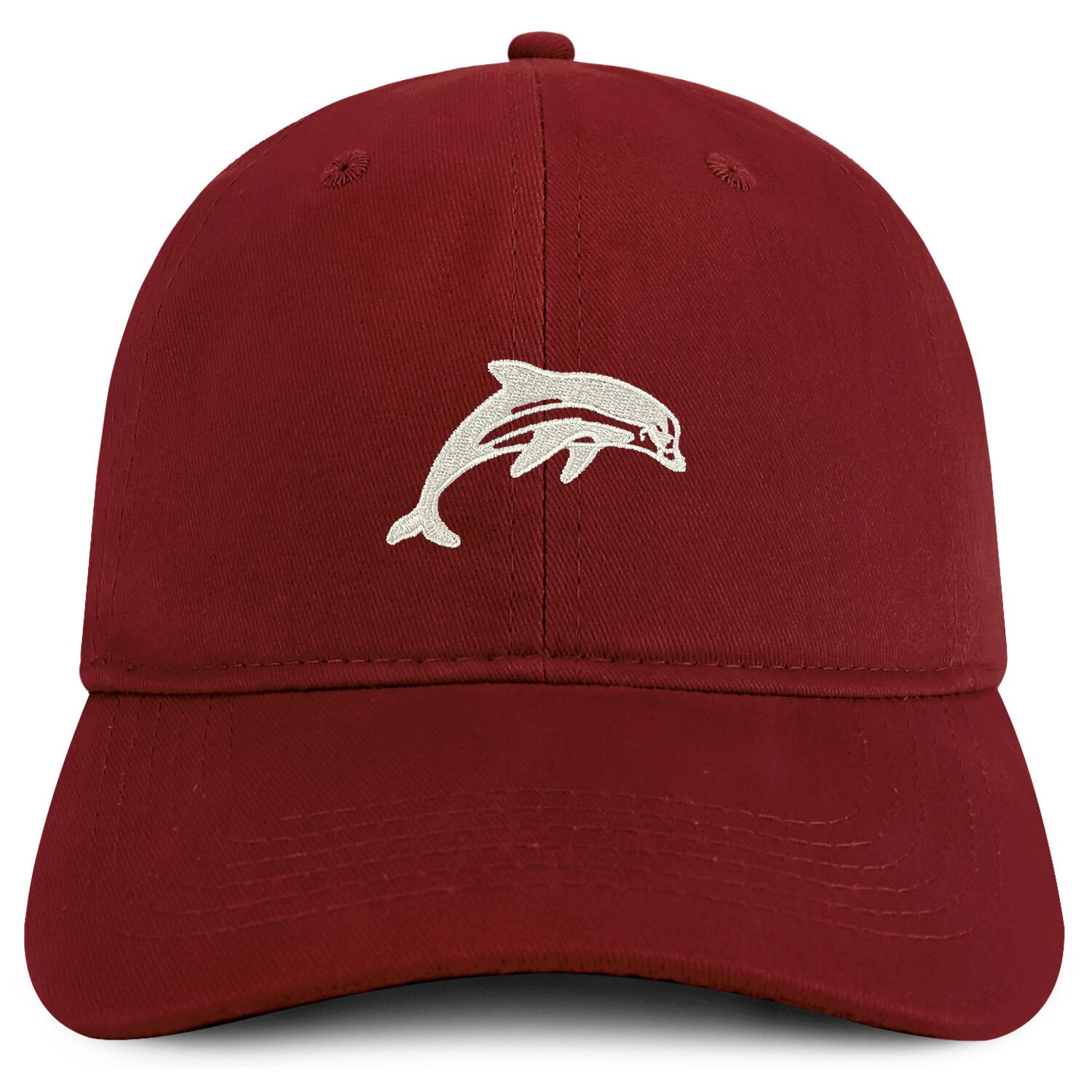 Stitchfy Dolphin Embroidered Soft Crown Cotton Baseball Cap (SF-LOG058 ...