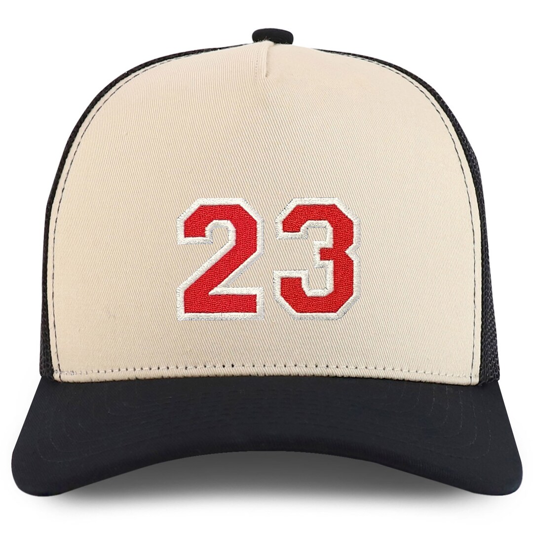 Stitchfy Number 23 Varsity Font Embroidered 5 Panel Structured Snapback ...