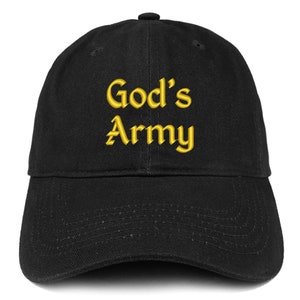 Stitchfy God's Army Embroidered Low Profile Soft Cotton Brushed ...