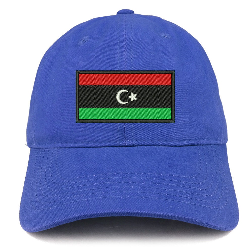 Stitchfy Libya Flag Embroidered Unstructured Cotton Dad Hat | Etsy