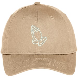 Stitchfy Praying Hands Embroidered Structured High Profile Baseball Cap ...
