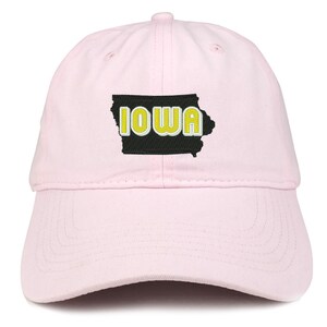 Stitchfy Iowa State Map Embroidered Unstructured Cotton Dad Hat - Etsy