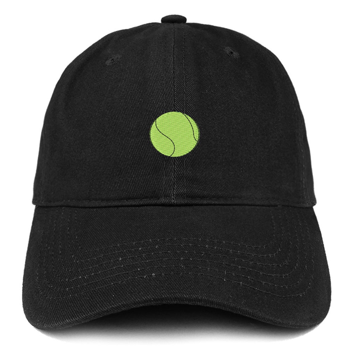 Stitchfy Tennis Ball Embroidered Brushed Cotton Cap - Etsy