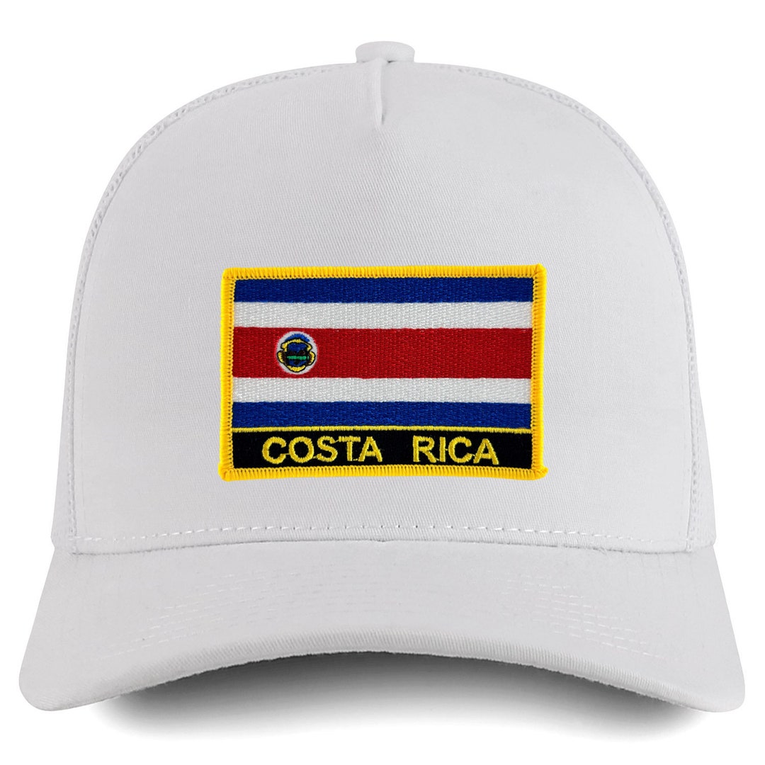 Stitchfy Costa Rica Flag Embroidered Patch 5 Panel Pro Style Mesh Back ...