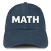 Stitchfy MATH Make America Think Harder Embroidered Low Profile Soft ...