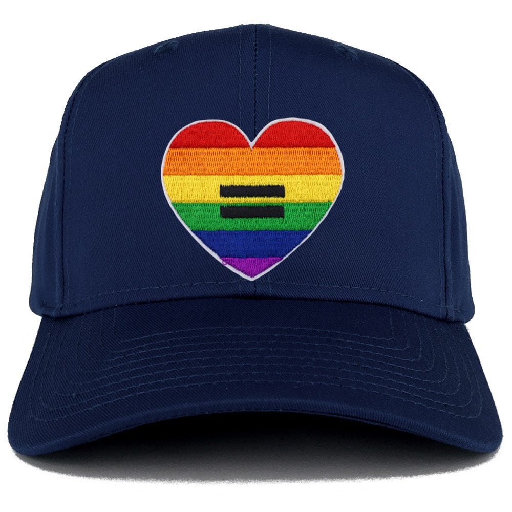Stitchfy LGBTQ Rainbow Equal Heart Patch Structured Baseball - Etsy