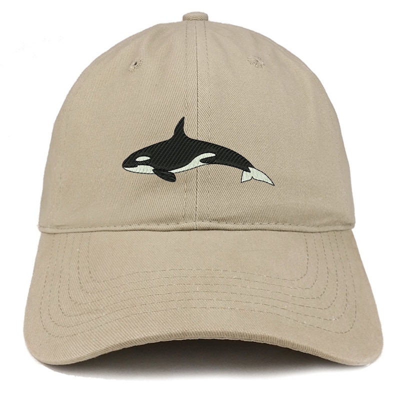 Stitchfy Orca Killer Whale Embroidered Brushed Cotton Dad Hat | Etsy